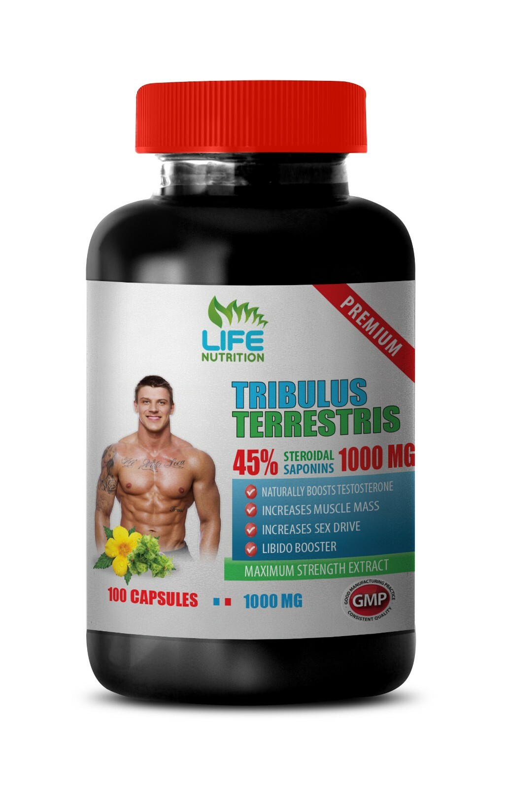 tribulus capsules - TRIBULUS TERRESTRIS 45%- natural male enhancement ...