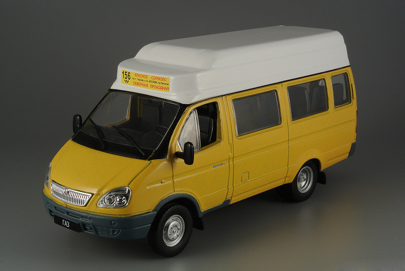 GAZ-322133 GAZelle Russian Taxi Bus 2002 Year 1/43 Scale Collectible ...