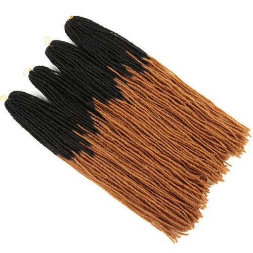 18" Thin Soft Faux Locs Micro Dreads Sister Locks Crochet Braids Hair ...