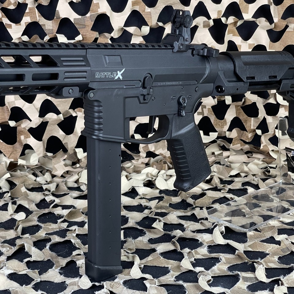 NEW Lancer Tactical Gen 2 Battle X 9mm CQB AEG Airsoft Gun w/ PDW Stock ...