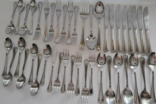 43 Vintage International Stainless Steel Flatware Silverware Forks ...