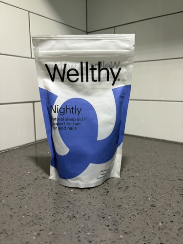 Wellthy Nightly Sleep Aid Gummies for Adults with Melatonin & Magnesium ...