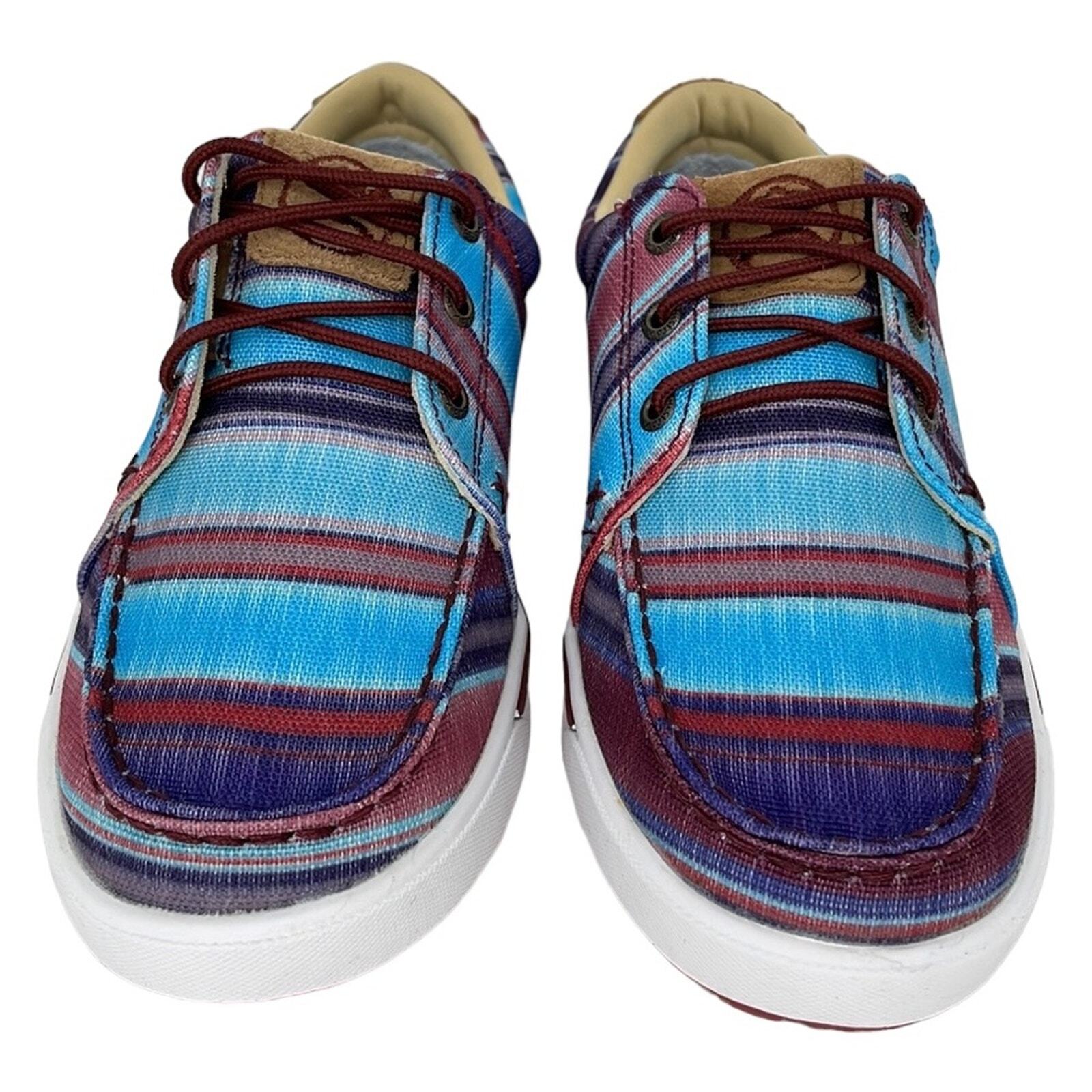 Twisted X NWT Women’s 7 Shoes Sneakers Hooey Loper Blue Red Multi ...