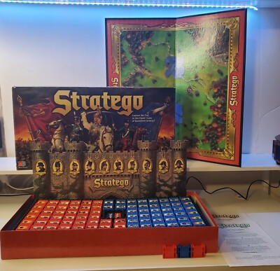 Stratego Milton Bradley Strategy Board Game 1996 COMPLETE w Fortress ...