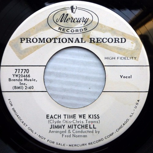 JIMMY Mitchell Promo Mercury R&b VG 45 Chaque Time Nous Kiss Wish I Could Être | eBay