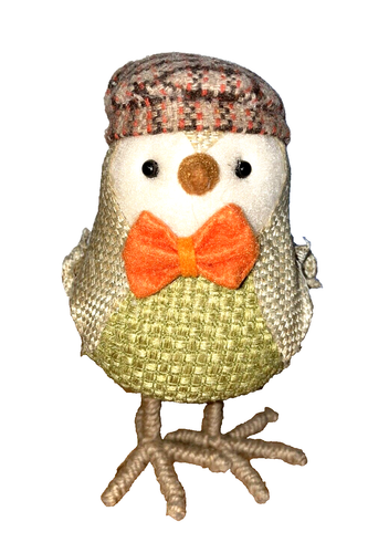 Target Spritz Bird Tweed Hat/Orange Bow Tie Featherily Friends Retired ...