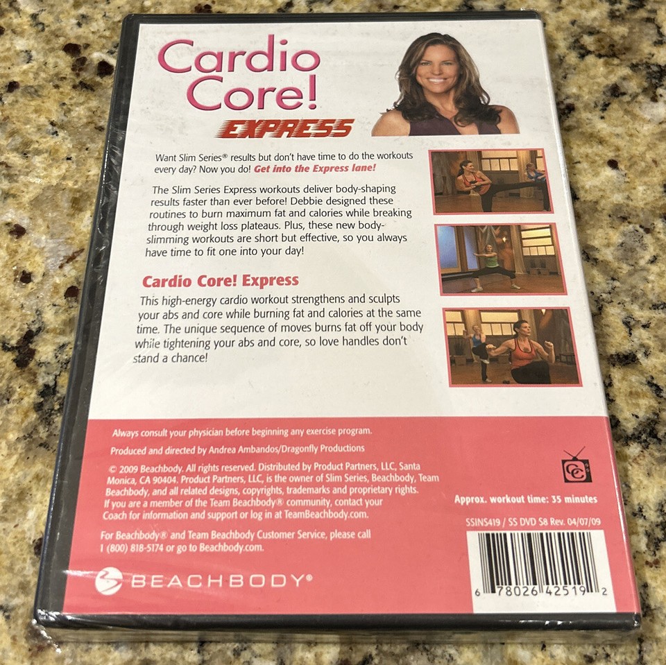 CARDIO CORE! EXPRESS DVD WITH DEBBIE SIEBERS’ SLIM SERIES NEW & SEALED 678026425192| eBay