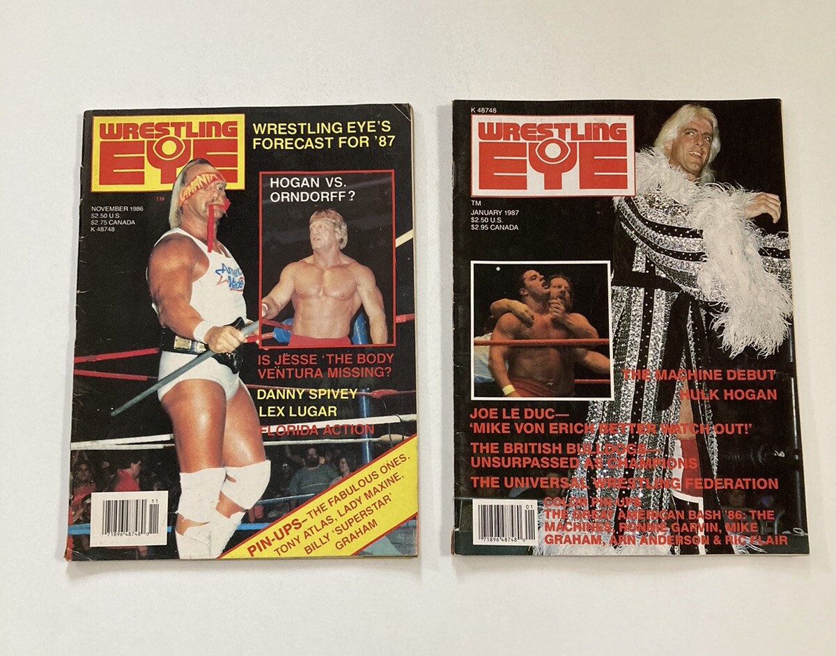 Wrestling Eye Magazine November 1986 January 1987 Ric Flair Hogan ...