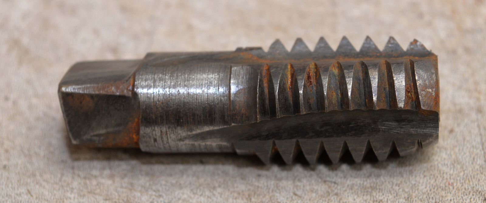 Wood thread tap 1 3/8" diameter antique wood working collectible tool ...