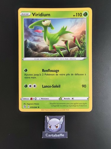 Carte Pokémon Viridium 015/264 Rare EB08 Poing de Fusion | eBay