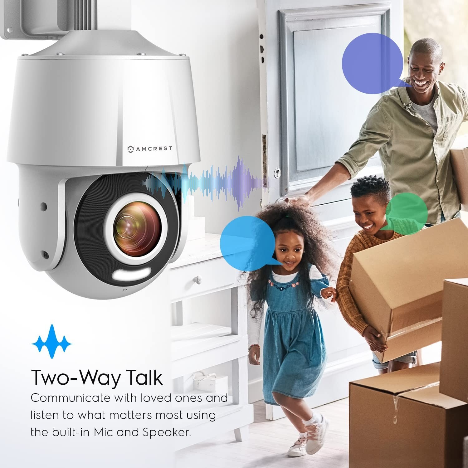 Amcrest AI PT POE Outdoor IP Security Camera Speed Dome 4MP IP4M ...