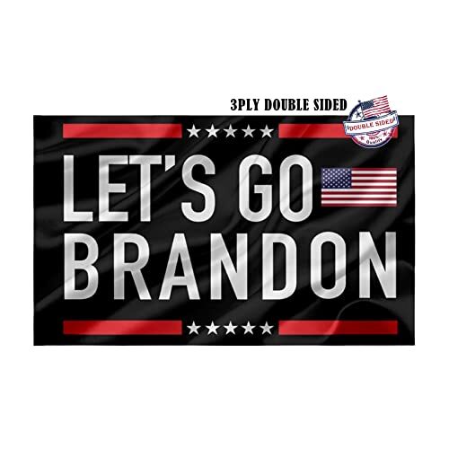 Let's Go Brandon Flag 3x5 Outdoor Double Sided- Anti-Biden FJB Funny ...
