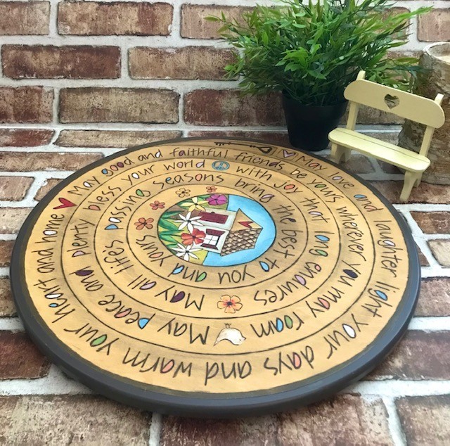 TABLE TALK 18" LAZY SUSAN 2015 STUDIO BY DEMDACO FROM ARTIST SHARON ...