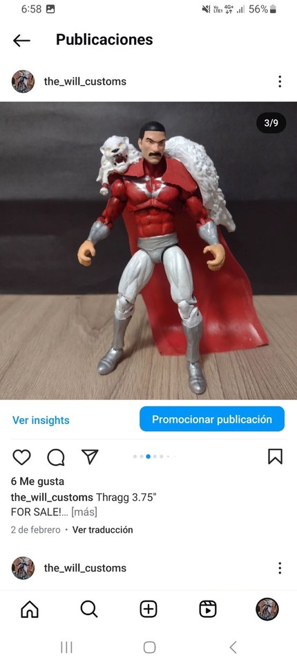 3.75" 1:18 Custom Action Figure Conquest Thragg MARVEL UNIVERSE SCALE ...