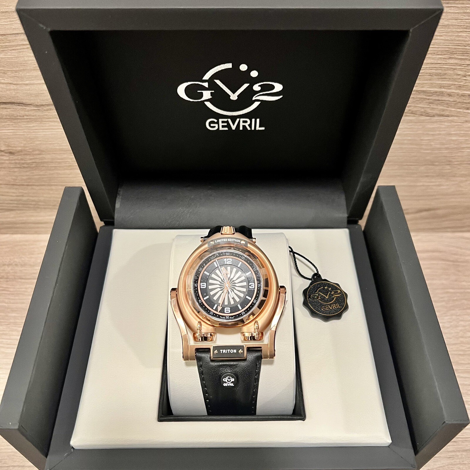 Gevril Gv2 Men's Triton Swiss Automatic Limited Edition Watch 3402 #263 ...