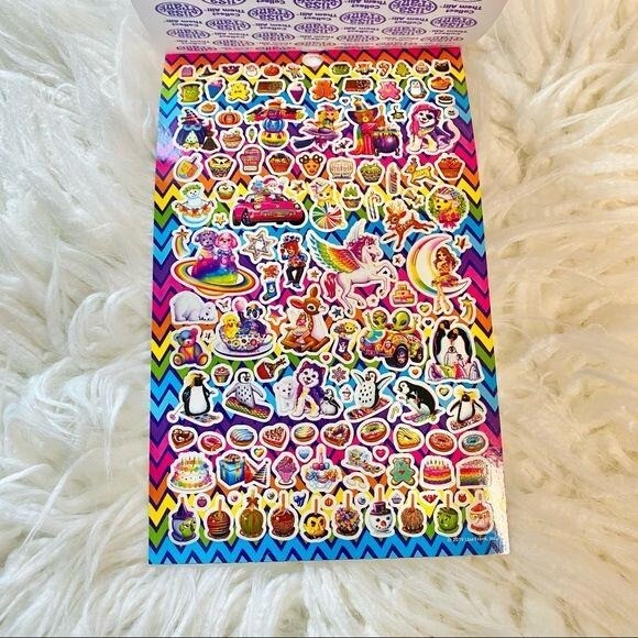 2 x 600 Piece Lisa Frank Sticker Book, Nostalgic 90’s Y2K Stationary ...