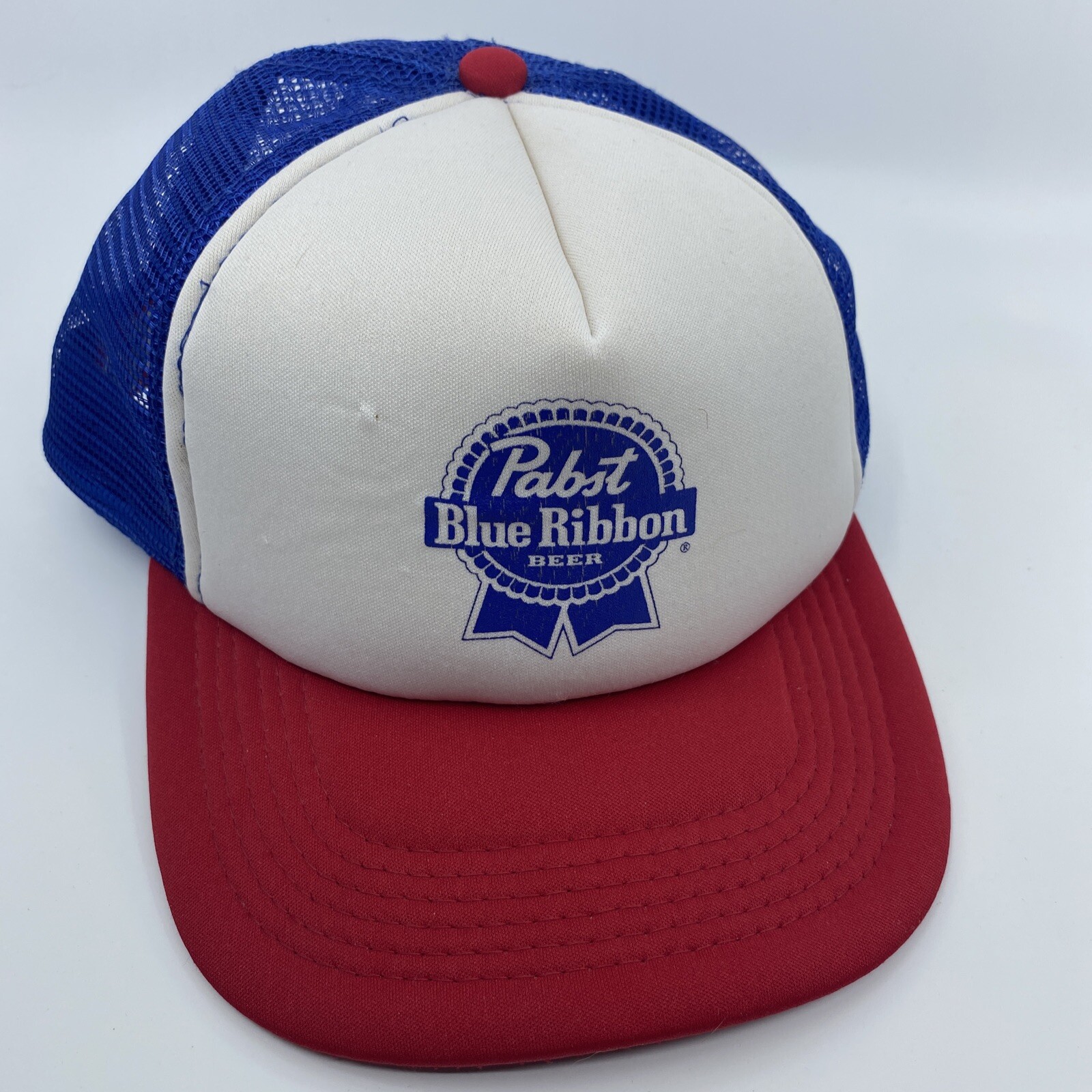 Pabst Blue Ribbon PBR Beer Trucker Hat Cap Snapback - Gem
