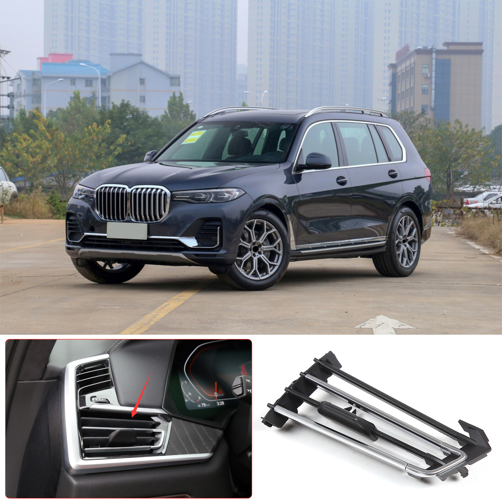 Side A/C Air Vent Outlet Repair Kit LH Side For BMW G05 X5 X7 G07 2019 ...