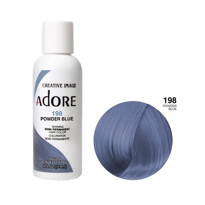 Adore Semi Permanent Hair Colour - 198 Powder Blue 118ml | eBay