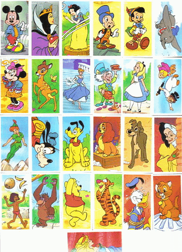 The Magical World of Disney Set of 25 Trading Cards Canada 1989 NEAR ...