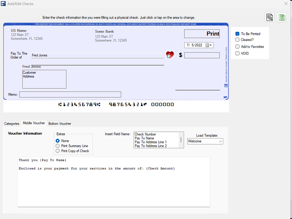 Print Checks DELUXE - Check Printing Software for Windows 10/11 - CD ...