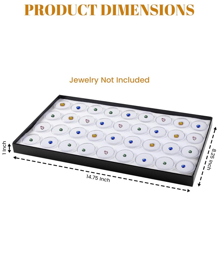 Novel Box Jewelry Gemstone Cardboard Display Case and Lid with Gem Jar ...