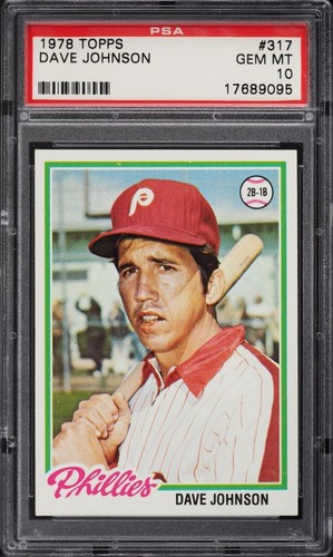 1978 Topps #317 Dave Johnson PSA 10 GEM MINT | eBay