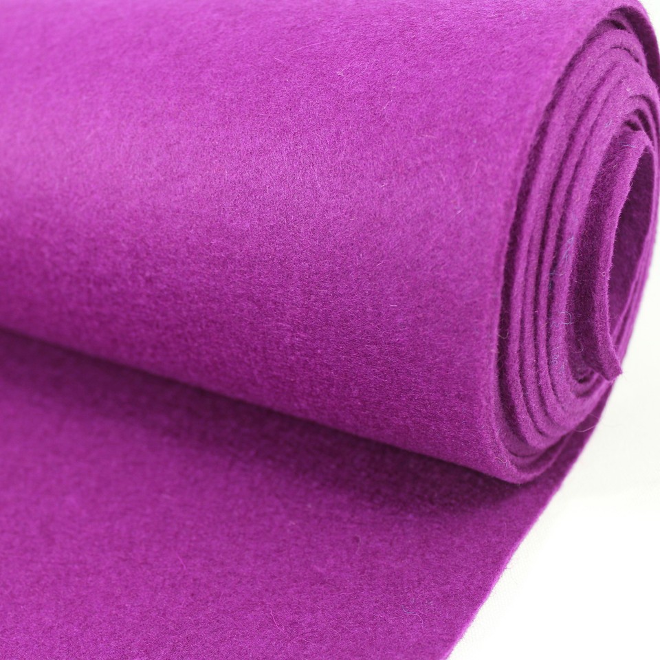 3mm - 4mm thick pressed 100% Wool Felt 60cm wide per 0.5 metre & sheets ...