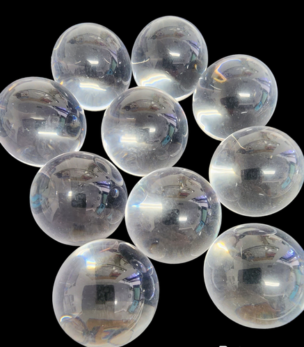 12pcs - 1" Diameter Clear Acrylic Solid Sphere Transparent Lab Craft ...