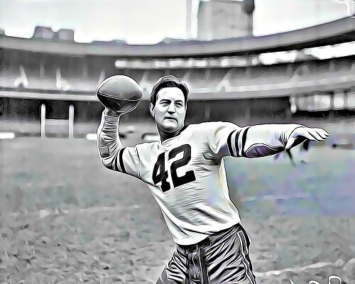 Sid Luckman GridironArt Legacy 8x10 art photo Chicago Bears unsigned | eBay