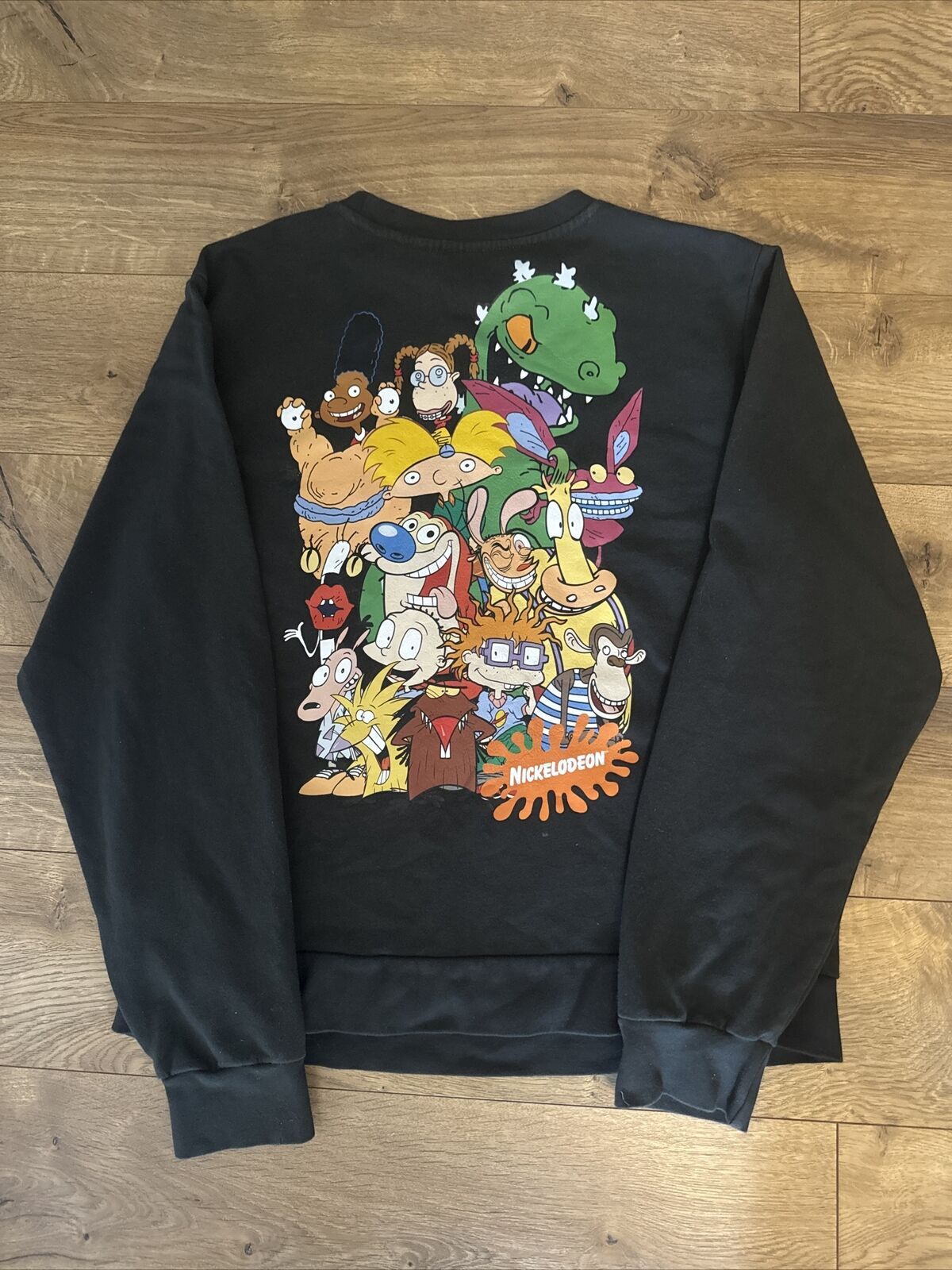 Nickelodeon Rugrats Hey Arnold Black Graphic Vintage… - Gem