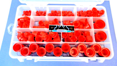 Hydraulic JIC Plastic Cap and Plug Kit Set 164 Pieces 7-Sizes Hydraulic ...