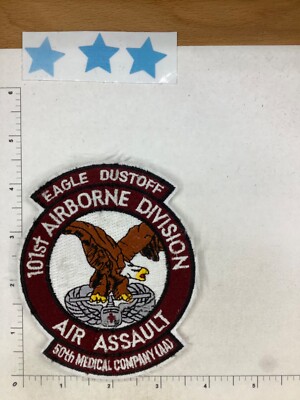 VINTAGE US ARMY EAGLE DUSTOFF 101ST AIRBORNE DIV AIR ASSAULT 50TH MED ...