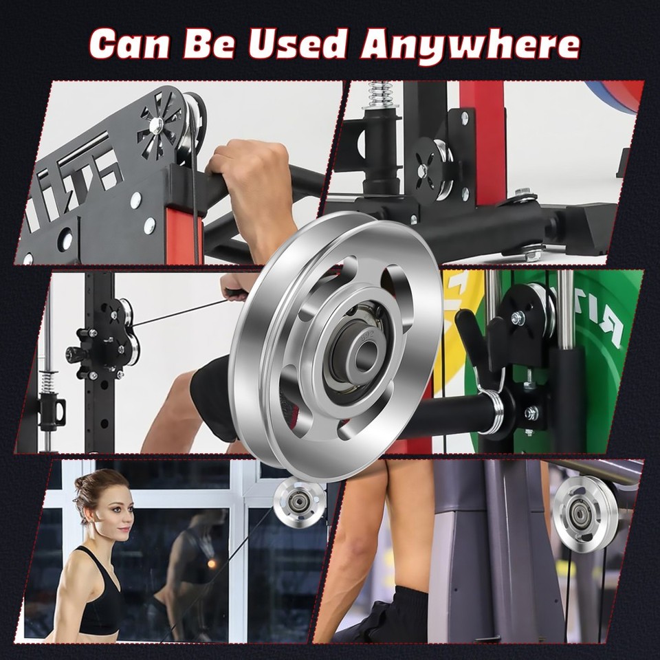 Pulley Wheel for Gym Equipment Bearing Pulleys Aluminum Alloy | eBay UK