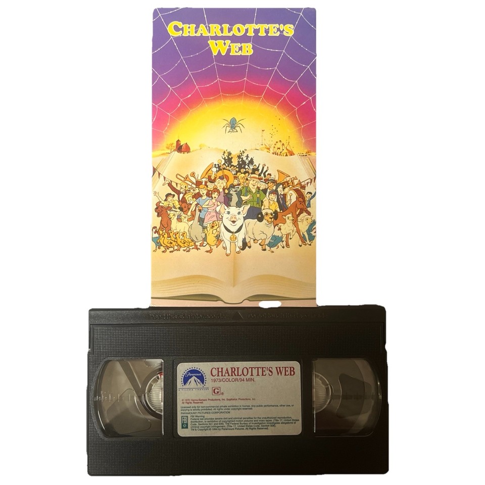 Charlotte's Web (VHS) Cartoon Movie Animated Very Clean Copy Free ...