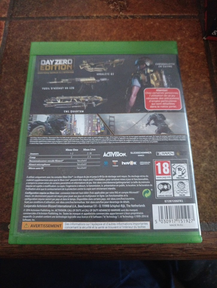 Call of Duty Advanced Warfare Day Zero Edition Xbox One | eBay UK