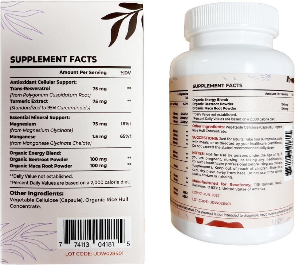 2326 MG Mitochondrial Supplements with ATP, Vitamins, Coq10 & PQQ, More ...