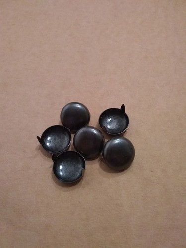 7/8" Black / Gunmetal Round Spots / Studs For Leather ( Lot Of 1000 ...