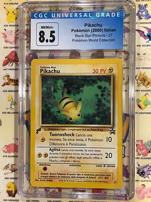 Pikachu ~ Italian Pokemon World Collection ~ Black Star Promos ~ #27 ...