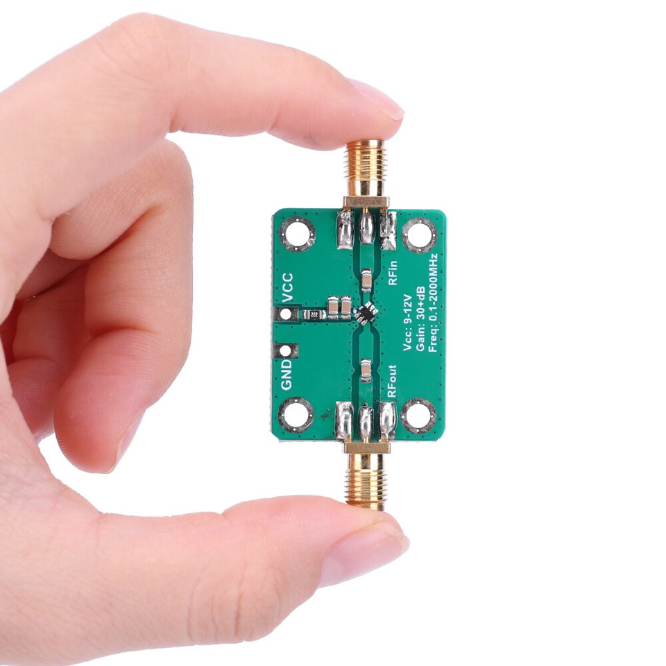 Gain 32+dB RF Signal Power Amplifier DC 9-12V RF Wideband Amplifier ...