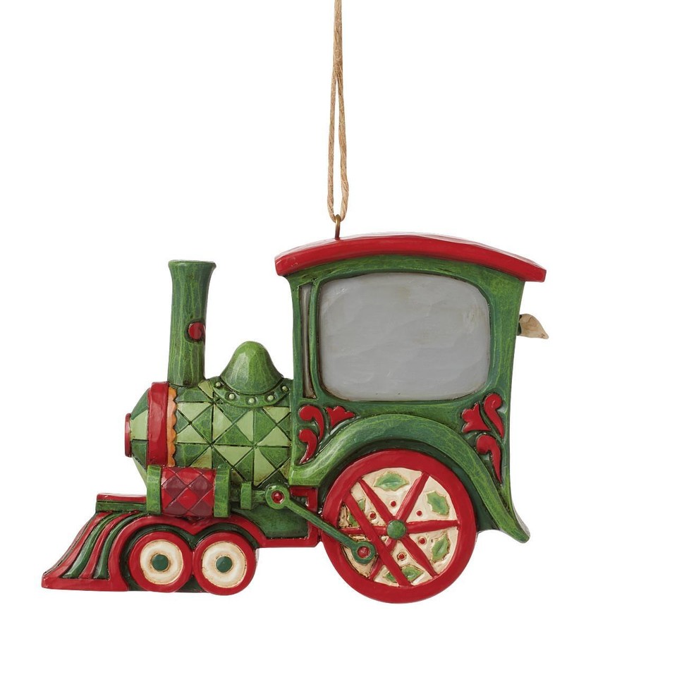 Jim Shore Heartwood Creek Santa In Train Engine Hanging Ornament ...