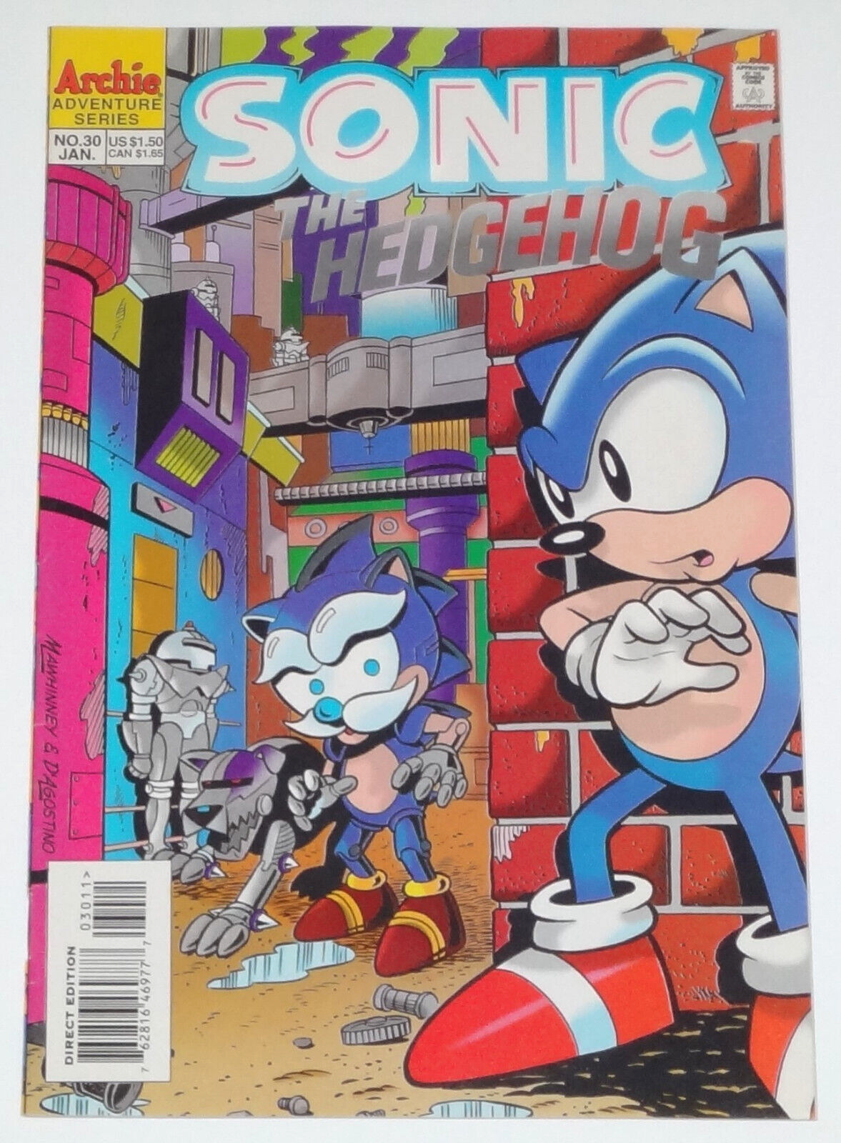 1996 ARCHIE SERIES SONIC THE HEDGEHOG #30 VF ISSUE UNCLE CHUCK COMIC ...