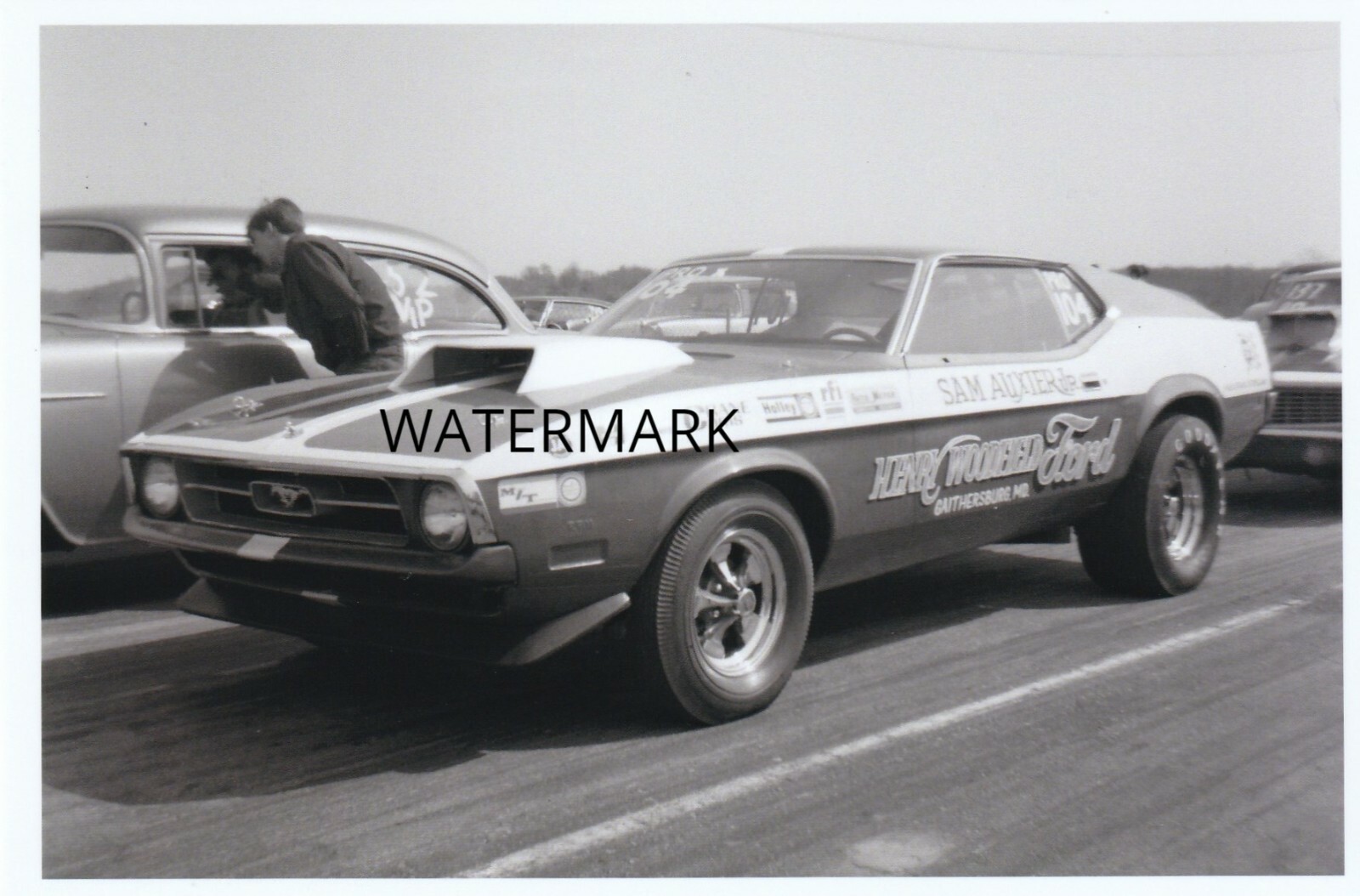 1960s NHRA Drag Racing-SAM AUXIER JR.-1971 PRO Mustang-427 SOHC-Capitol ...
