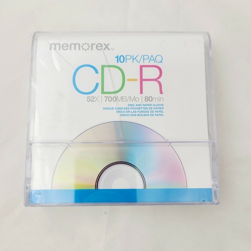 Memorex CD-R 10 Pack With 700MB/Mo 52X 80 min | eBay