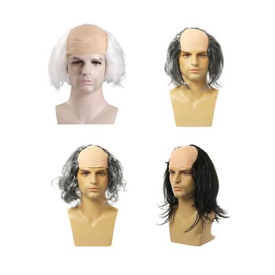 Bald Wig, Bald Head Wig, Crazy Scientists Wedding Wig, | eBay Australia