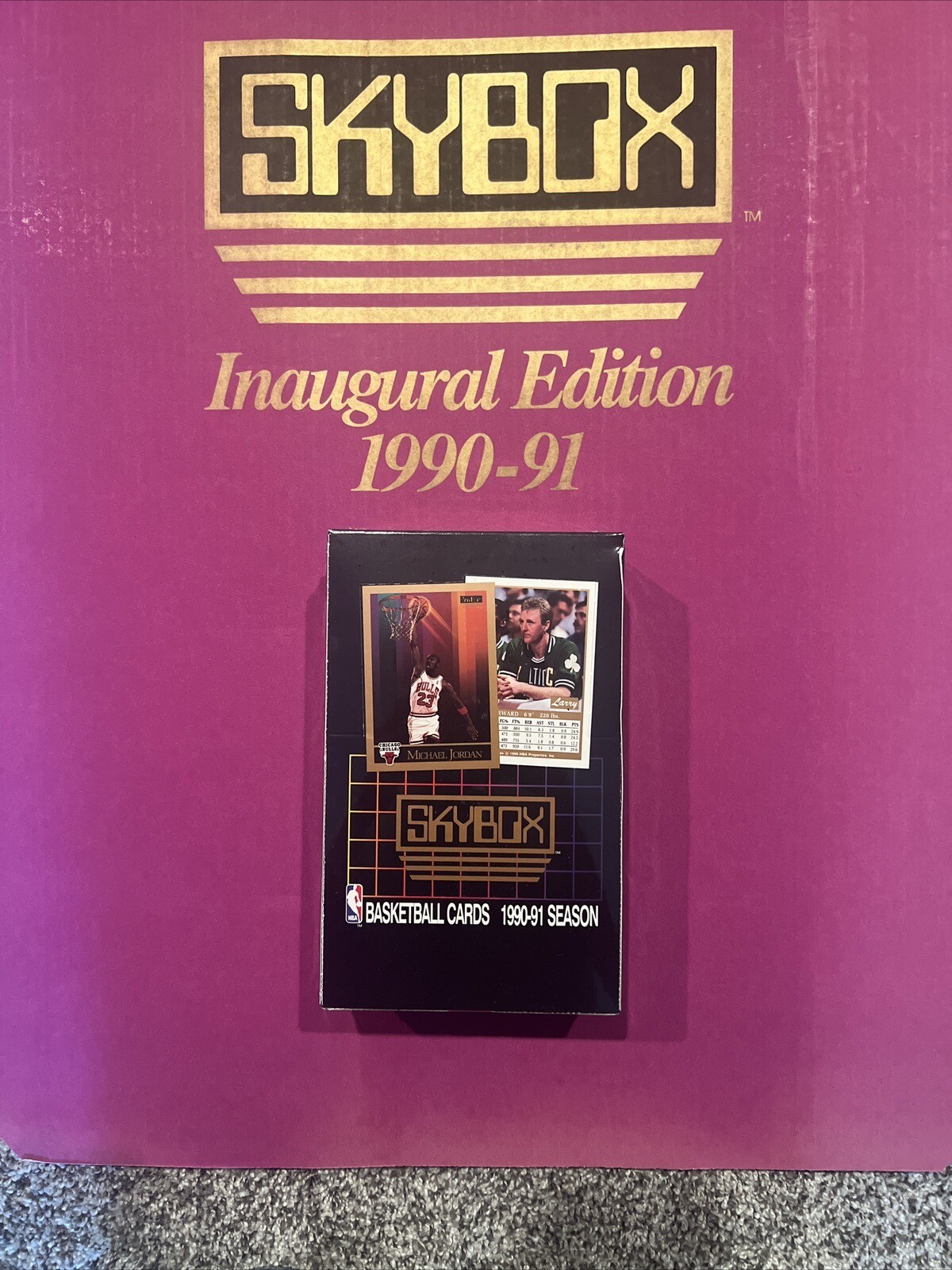 EXTREMELY RARE 1990-91 SKYBOX SERIES 1 BASKETBALL FACTORY SEALED CASE ...