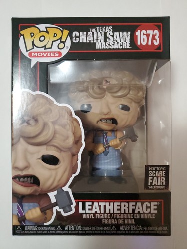 Funko Pop Leatherface #1673 Texas Chainsaw Massacre HOT TOPIC SCARE ...