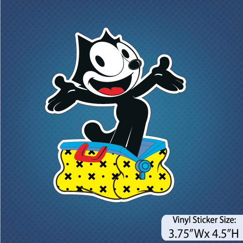 Felix The Cat / El Gato Felix / Version C / Decal / Vinyl Sticker | eBay