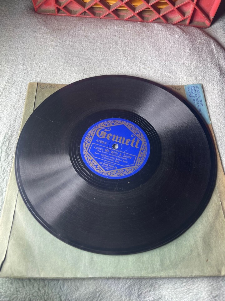 GENNETT Record 78 rpm 4796 WABASH BLUES / LEAVE ME WITH A SMILE | eBay