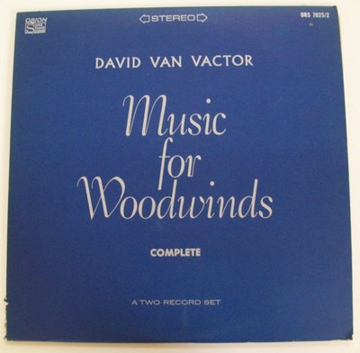 David Van Vactor Complete Music For Woodwinds Orion Stereo 2 LP set | eBay